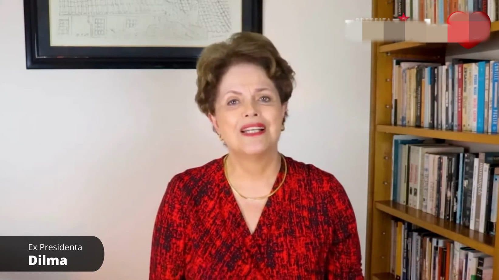 Dilma grava vídeo pedindo votos para Lurdinha Ginetti